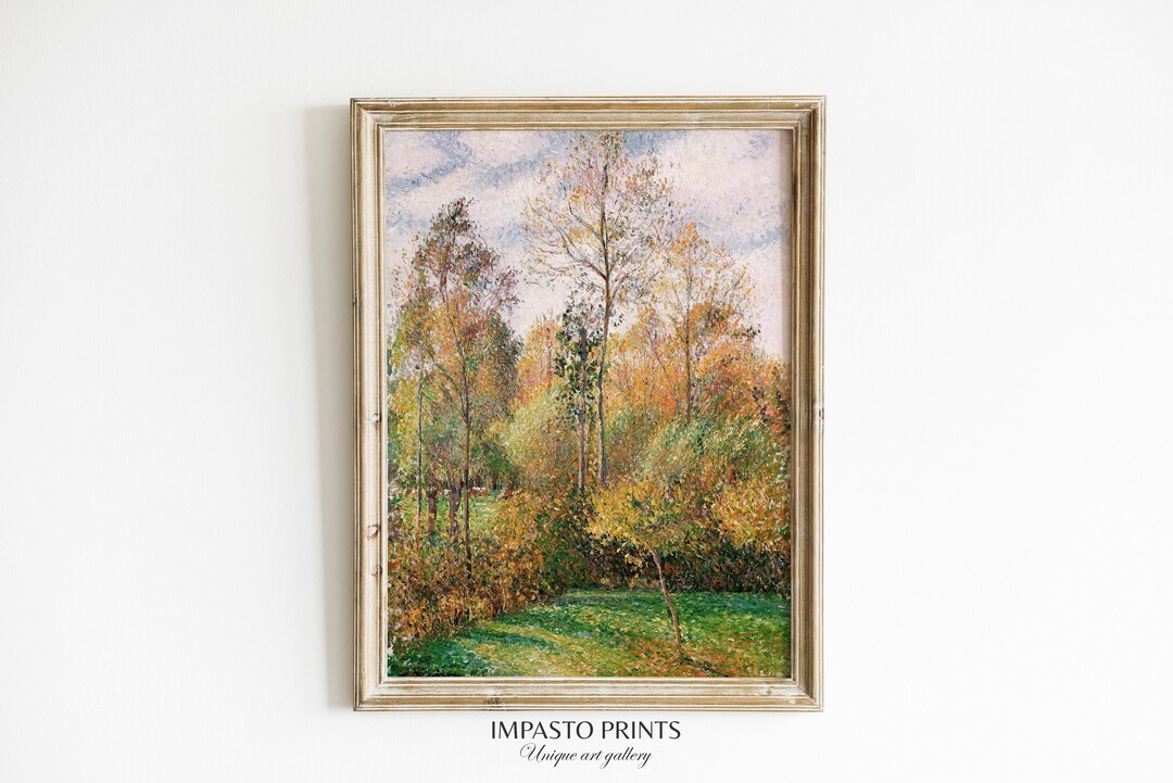 Autumn Landscape Print, Fall Foliage Wall Art, Autumn Trees Wall Decor ...