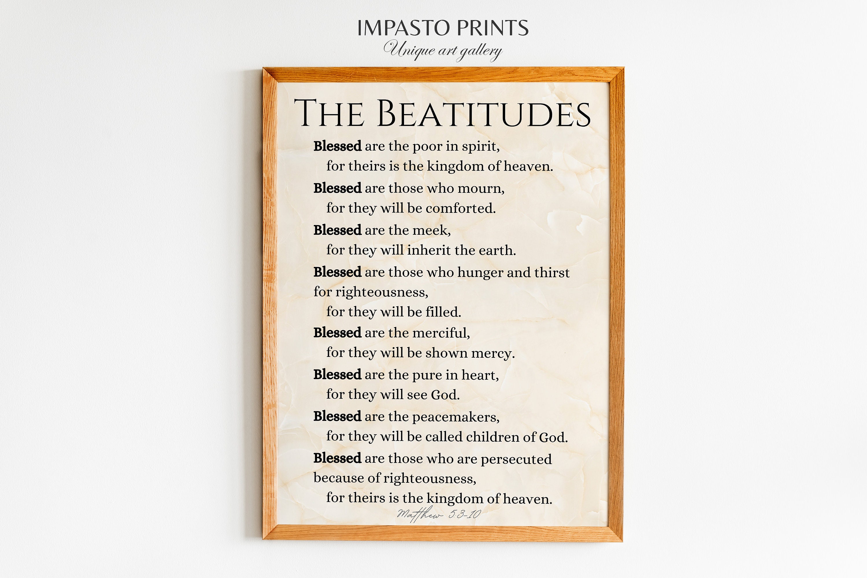 Beatitudes Wall Art Beatitudes Printable Christian Wall - Etsy