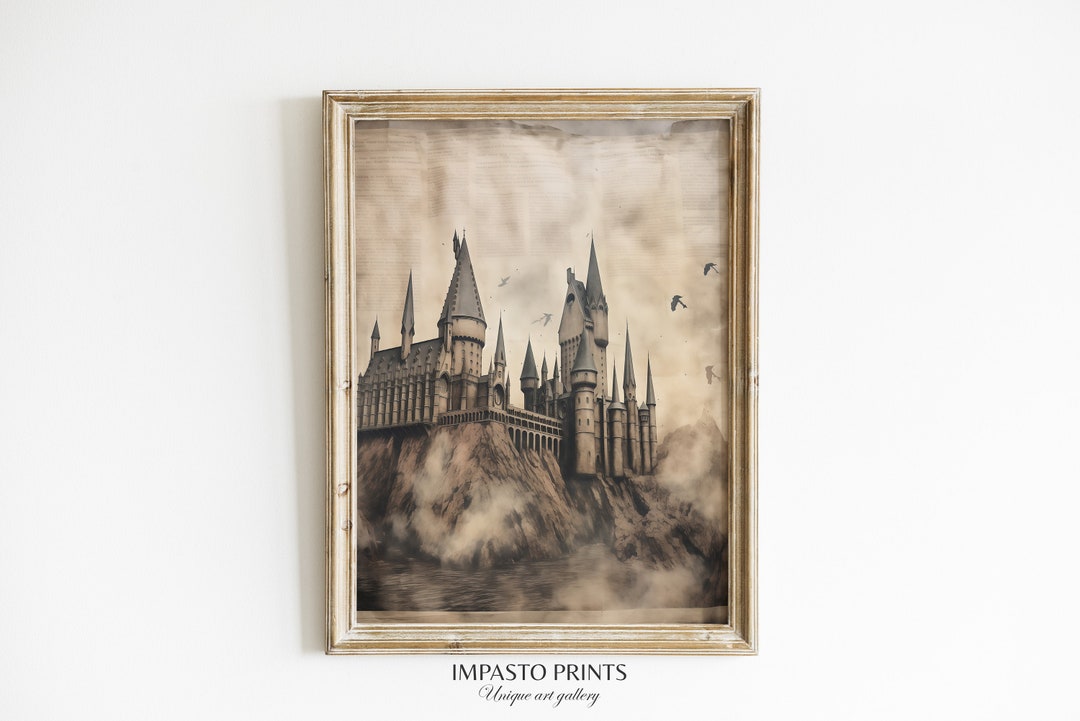 Wizarding Inspired Poster, Vintage Wizard School, , Wizard World, Book ...