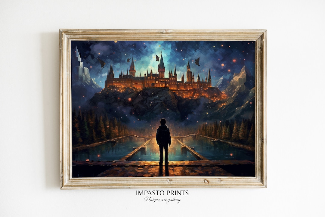 Wizarding Inspired Poster, Vintage Wizard School, , Wizard World, Van ...