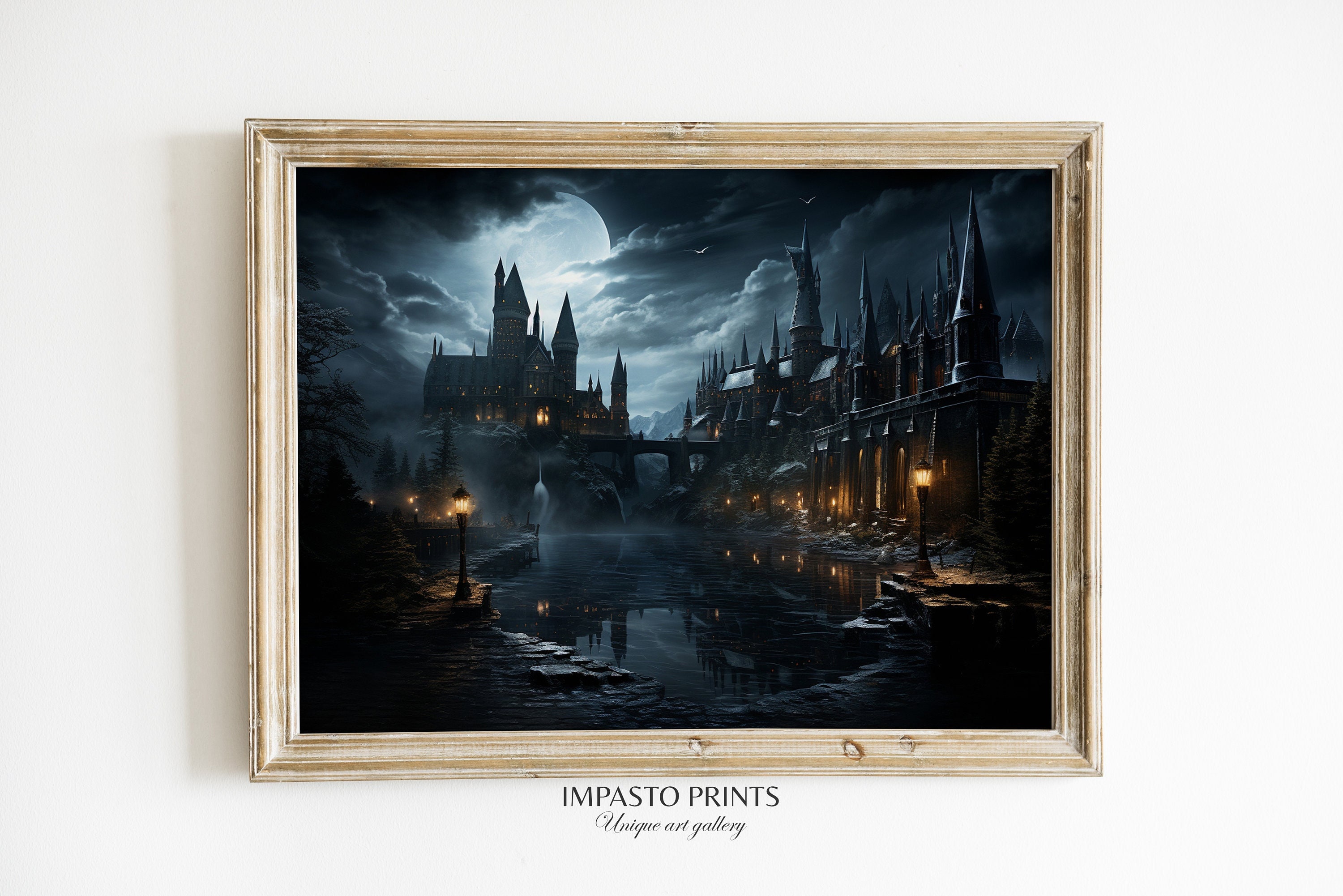 Wizarding Inspired Poster Vintage Wizard School Potter - Etsy