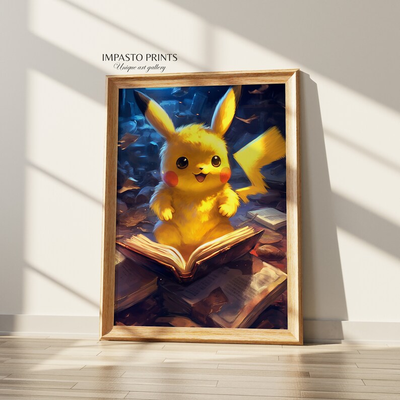Pokemon Wall Art, Pokemon Prints, Bedroom Art Decor, Posters of Pikachu ...