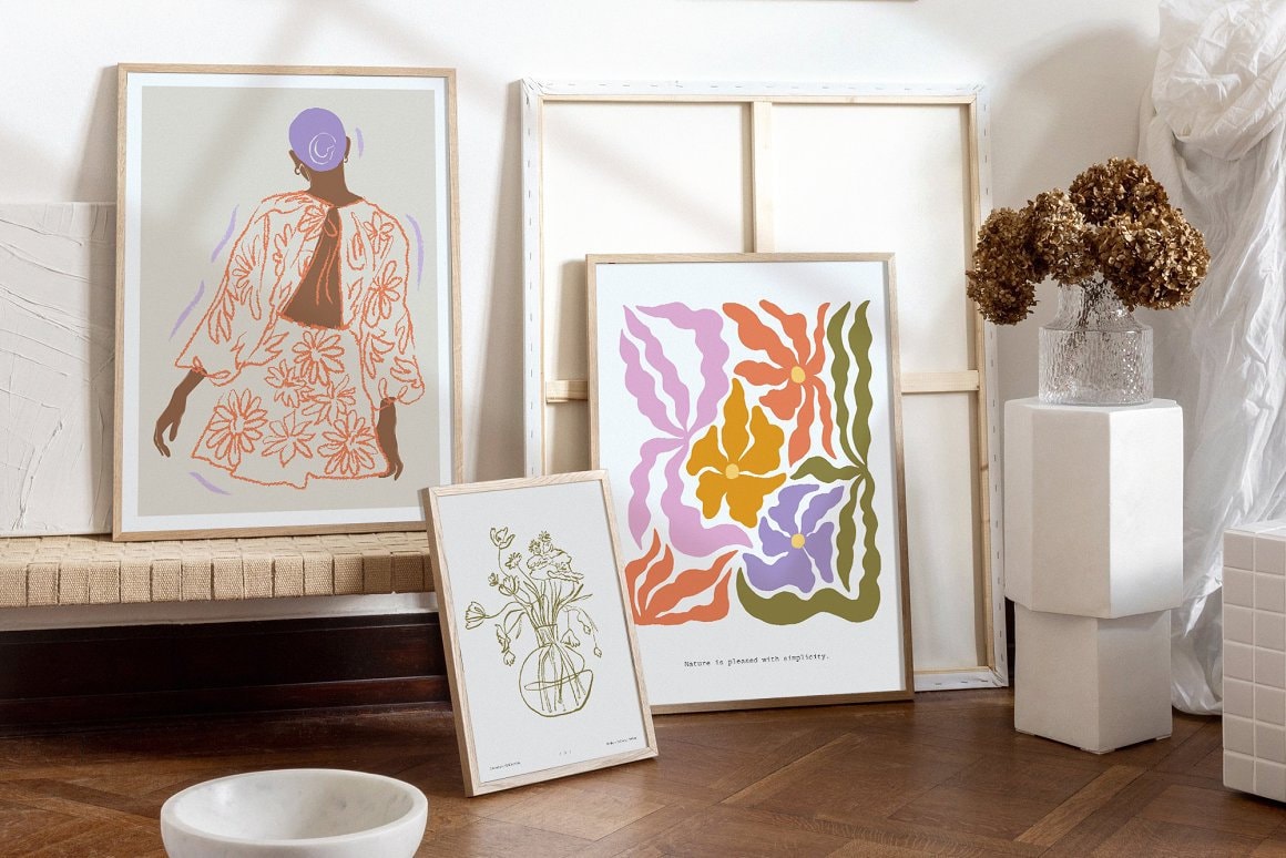 1500 Printable Vintage Art Prints for Home Decor Eclectic Gallery Set ...