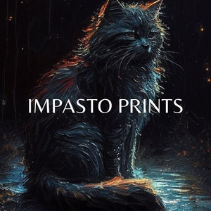 Dark Academia Decor Cat Dark Academia Prints Cat Wall Art Vintage Oil ...