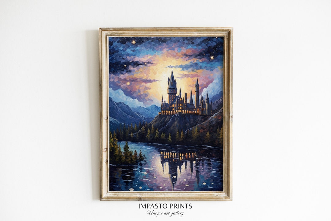 Wizarding Inspired Poster, Vintage Wizard School, , Wizard World, Van ...