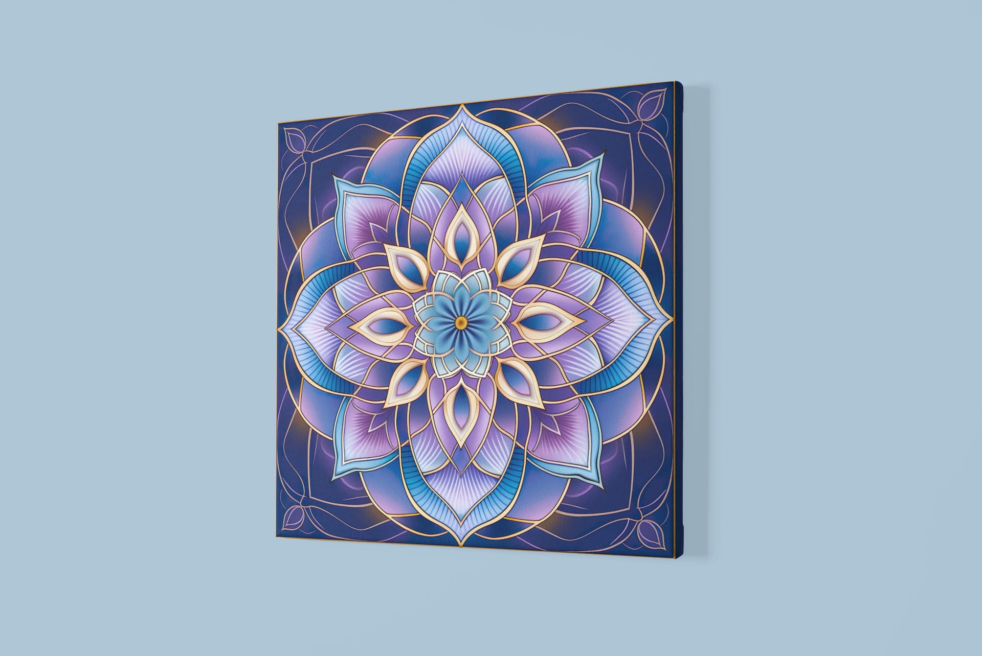 Lotus Mandala Printable Wall Art, Mandala Digital Download, Flower of ...