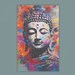 Abstract Buddha Wall Art, Digital Download, Colorful Buddha Digital ...