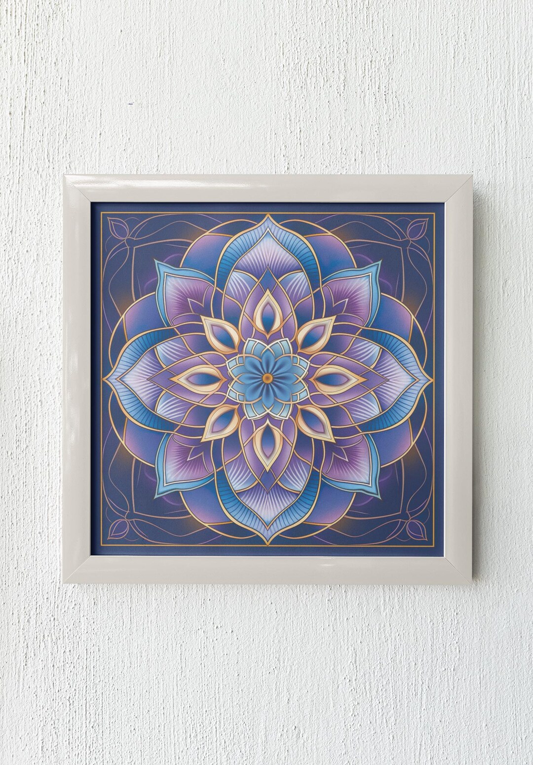 Lotus Mandala Printable Wall Art, Mandala Digital Download, Flower of ...