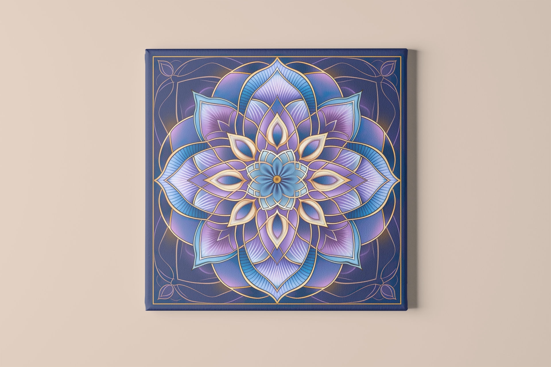 Lotus Mandala Printable Wall Art, Mandala Digital Download, Flower of ...