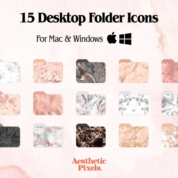 Marble Desktop - Etsy