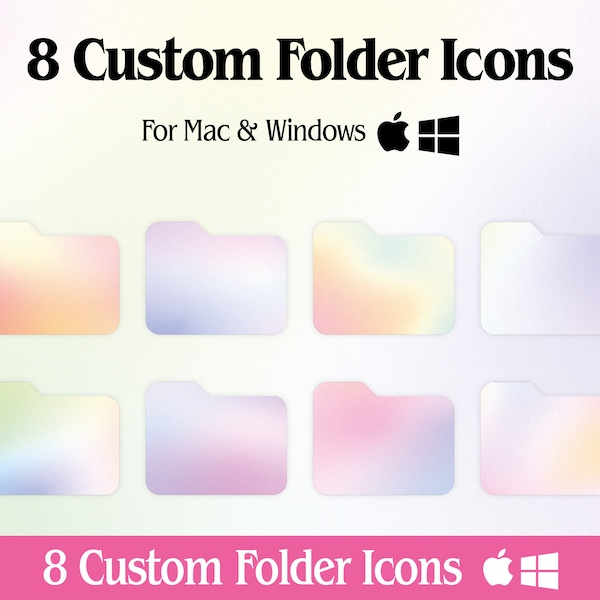 Aura Folder Icons - Etsy
