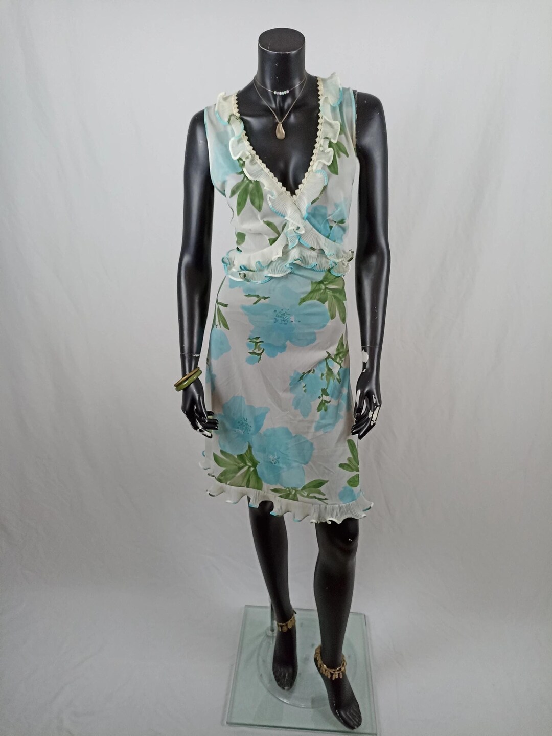 Vintage Floral Negligee, Frilly Negligee, Vintage Negligee, Vintage ...