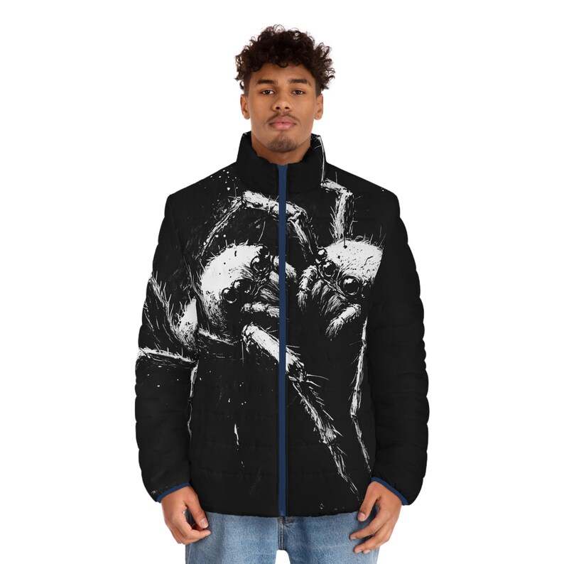 Men's Puffer Jacket Spider Design Trends Cool Design for Winter/autumn ...
