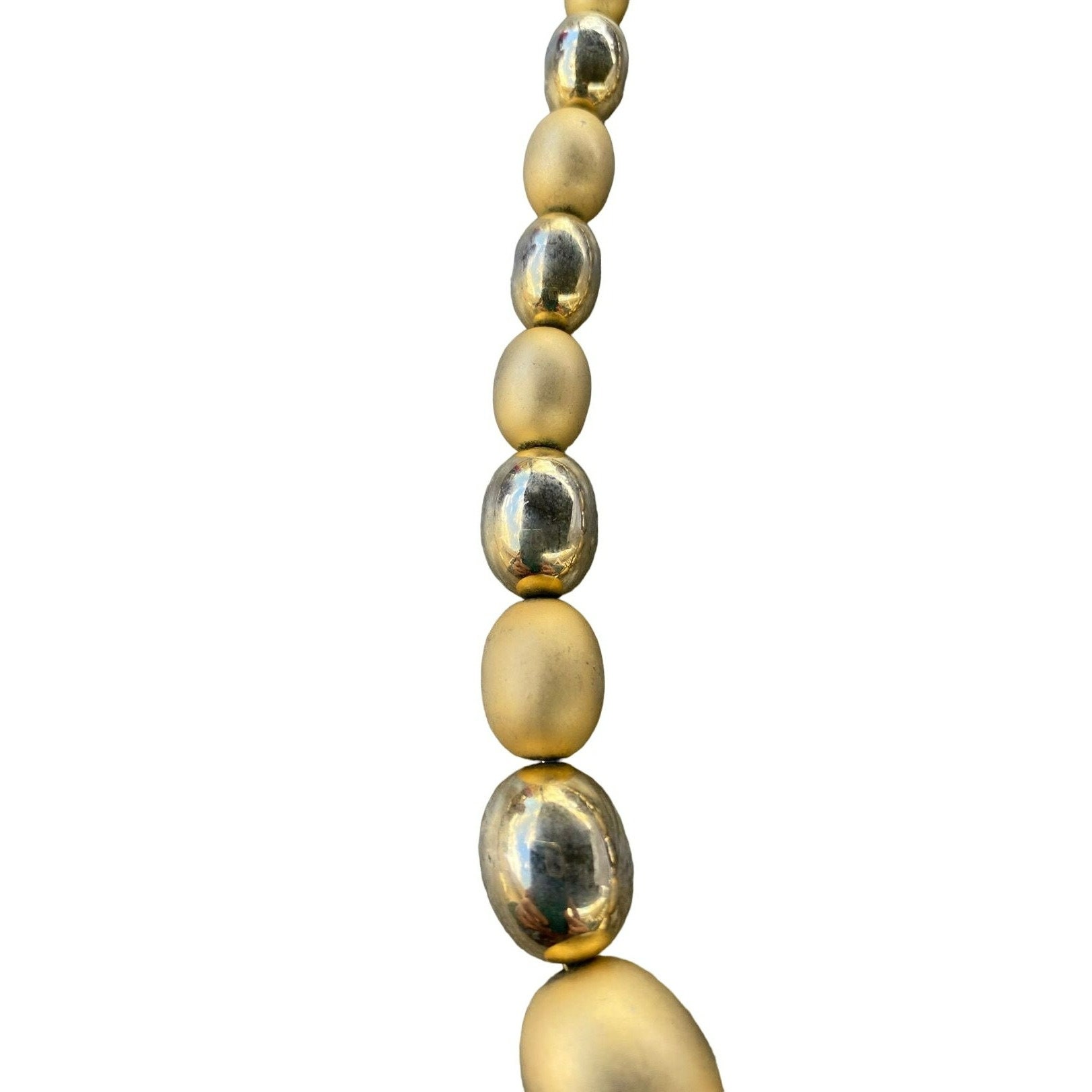 Vintage Gold Tone Classic Bead Necklace - Etsy