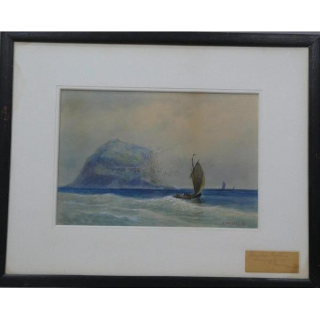 Fine Art Original P Parsons Watercolor Painting - Sailboat and Glacier ...