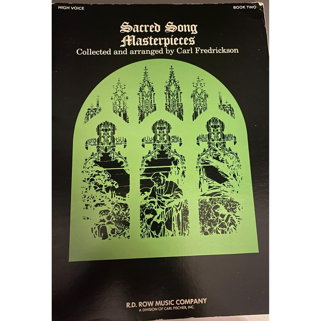 Sacred Song Masterpieces Book Two, Carl Fredrickson, High Voice, R.D ...