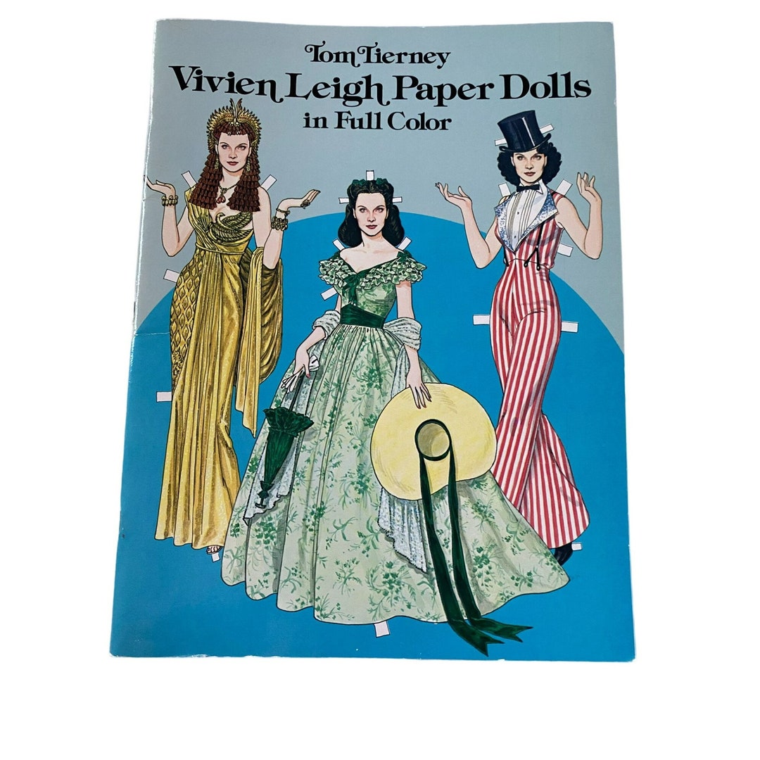 Vintage Vivien Leigh Paper Dolls in Full Color 1981 by Tom Tierney ...