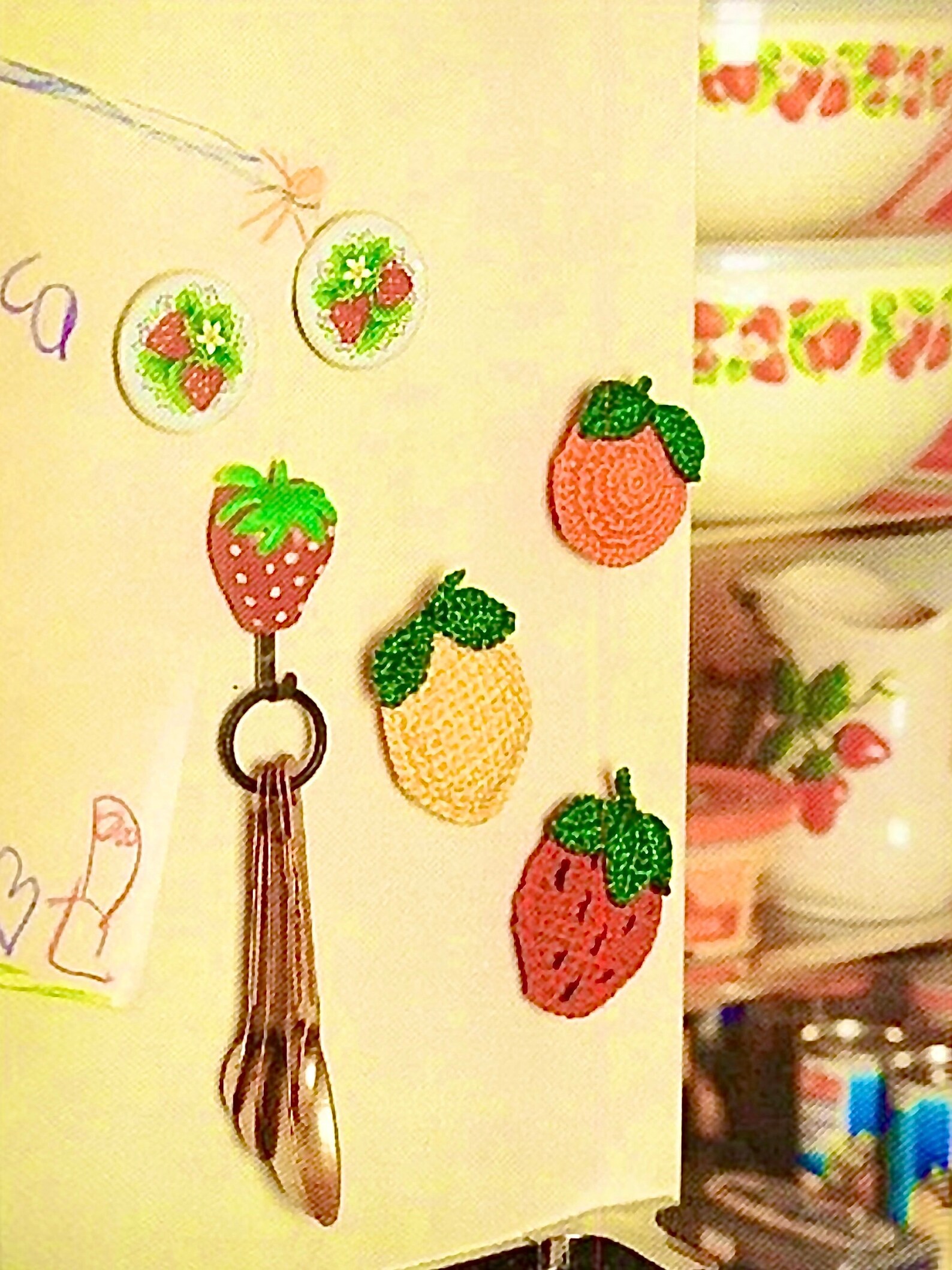 Fruit Fridge Magnet CROCHET PATTERN, Vintage Accessories, Lemon Crochet ...