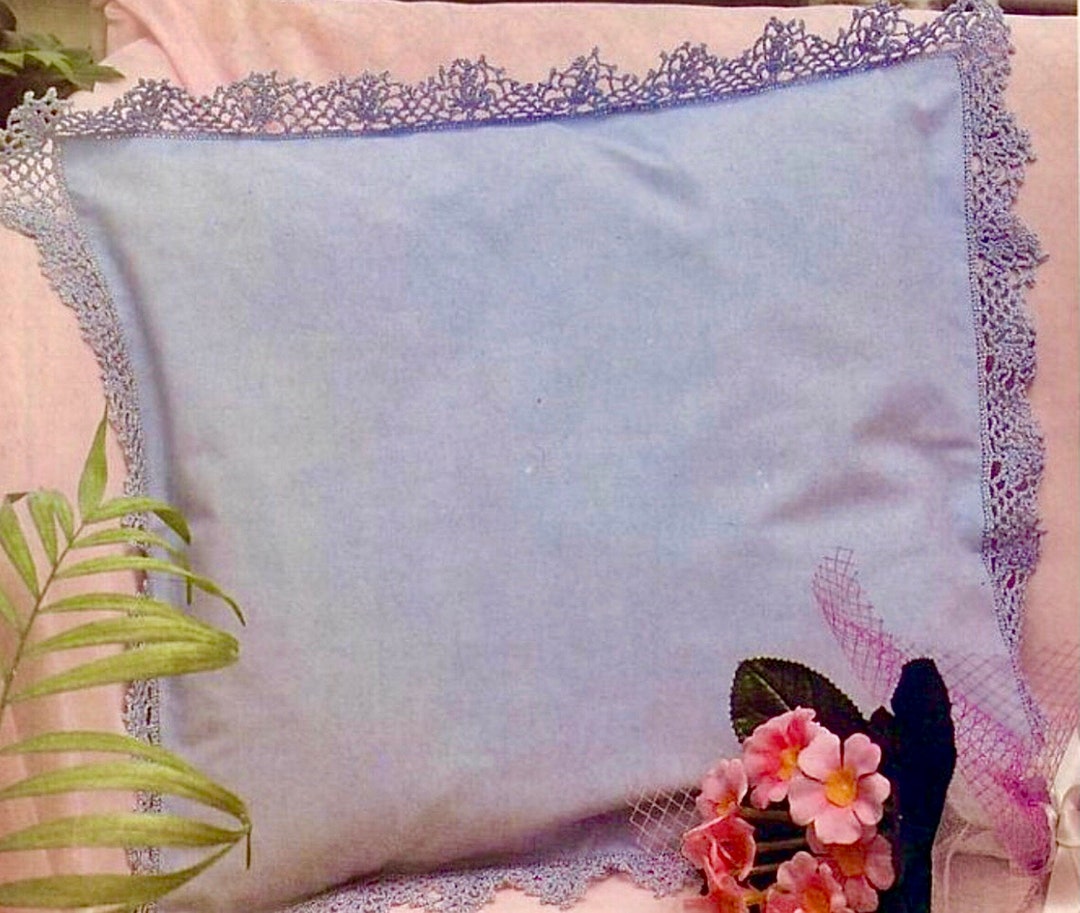 Crochet Edging Pattern, Pillow Case Edging, Vintage Pattern, Crochet ...