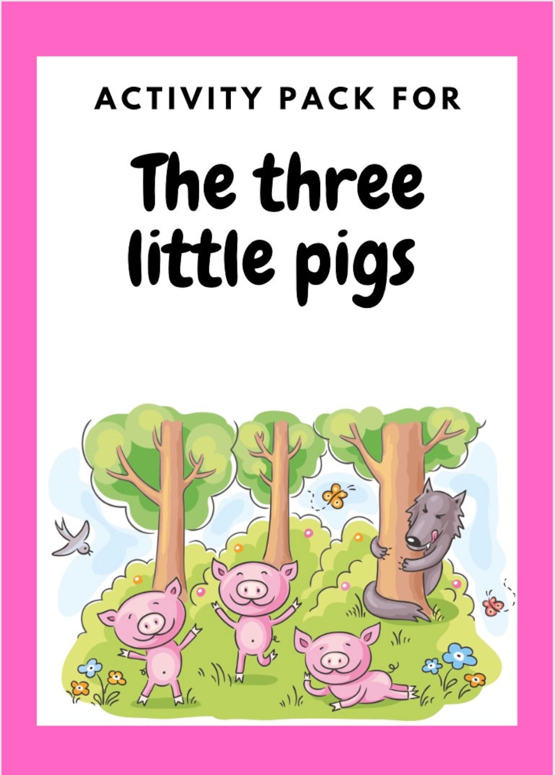 Downloadable Activity Pack for “the Three Little Pigs” - Etsy