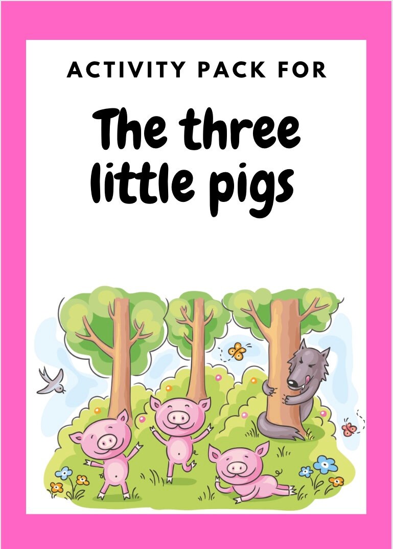Downloadable Activity Pack for “the Three Little Pigs” - Etsy