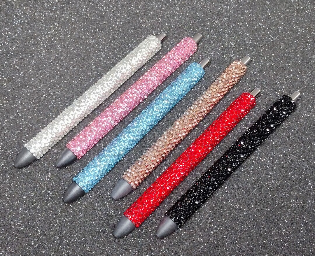 Rhinestone Solid Color Pen - Etsy