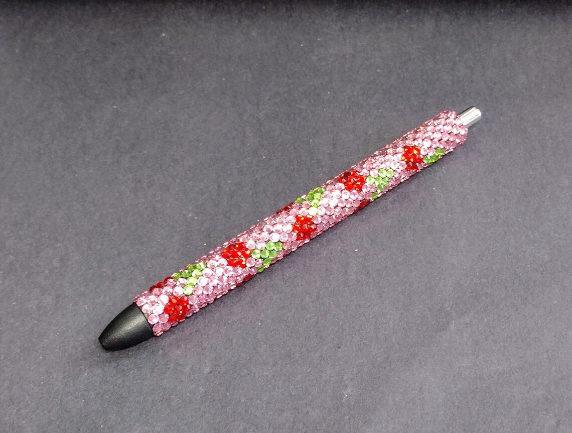 Cherry Rhinestone Pen - Etsy