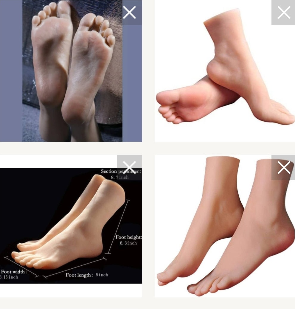 Silicone Feet Pair Etsy