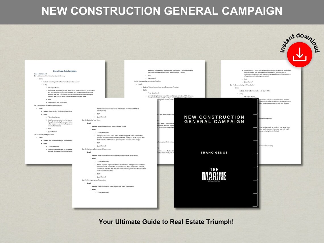 New Construction General Campaign Realtor New Home Marketing New ...
