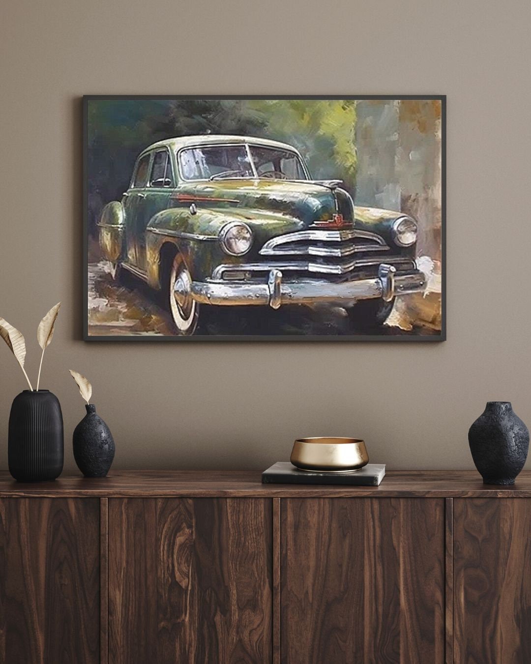 Classic Car Art, Vintage Car Art, Classic Car Painting, Vintage Car ...