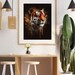 Colorful Tiger Painting, Tiger Art, Wildlife Art, Animal Art, Wall Art ...