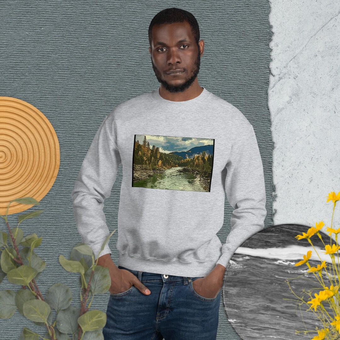 Mountain Stream Scene Get Outdoors and Live Life Camping and - Etsy