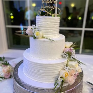 Personalized Infinity Symbol Wedding Cake Topper , Rustic Wedding Cake ...