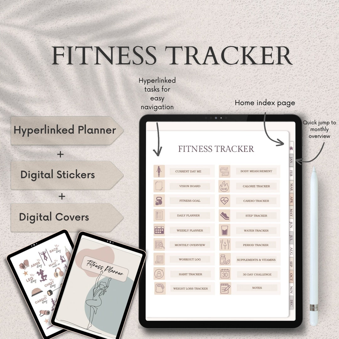 Fitness Tracker: Digital Motivation for Your Workout, Fitness Planner ...