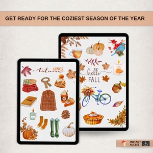 Autumn Planner Stickers for Goodnotes Planning: Digital Download With ...