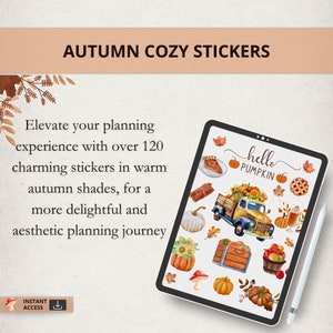 Autumn Planner Stickers for Goodnotes Planning: Digital Download With ...