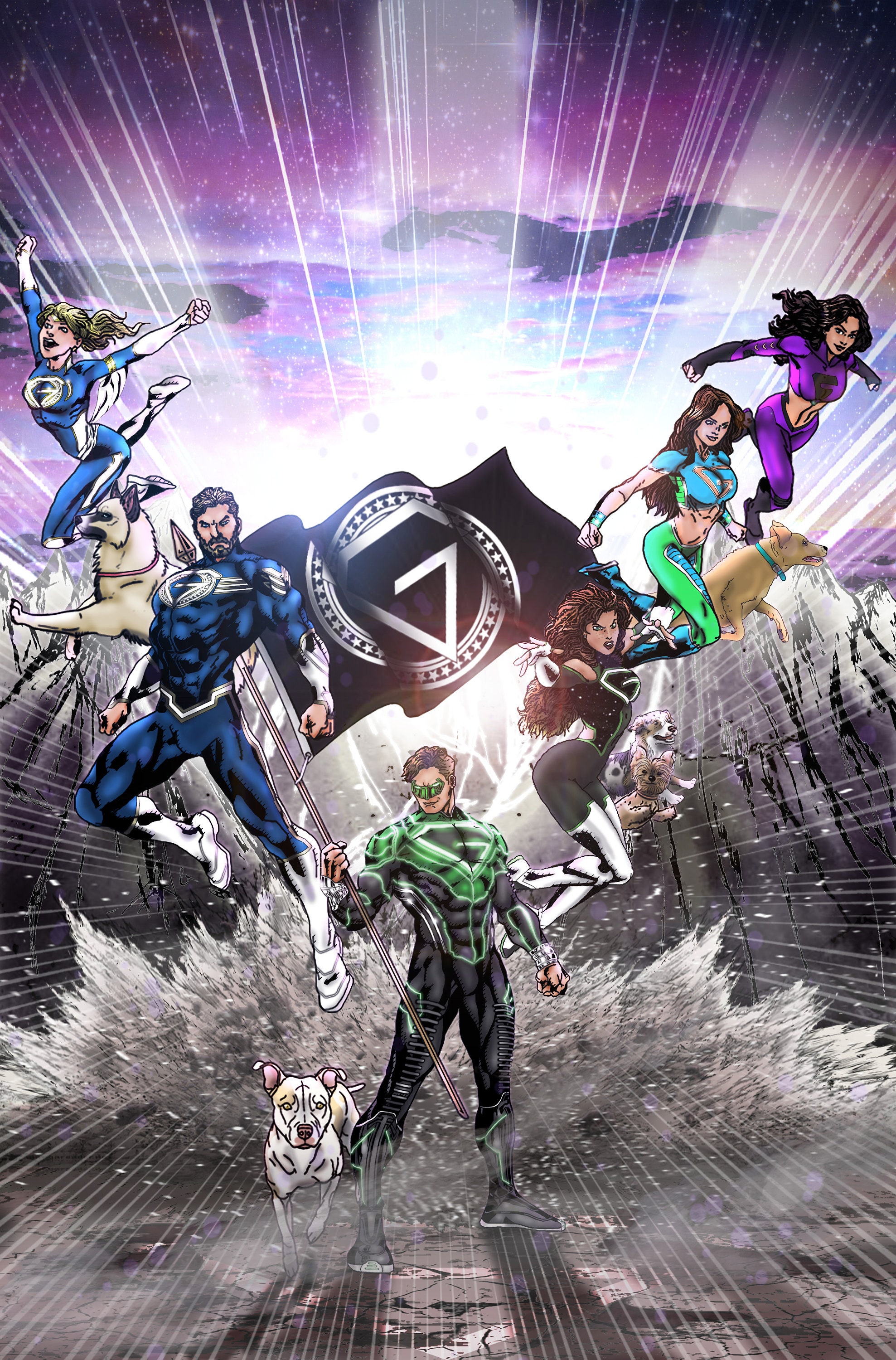 Personalized Superhero Portrait Custom Family Portrait Custom Character ...