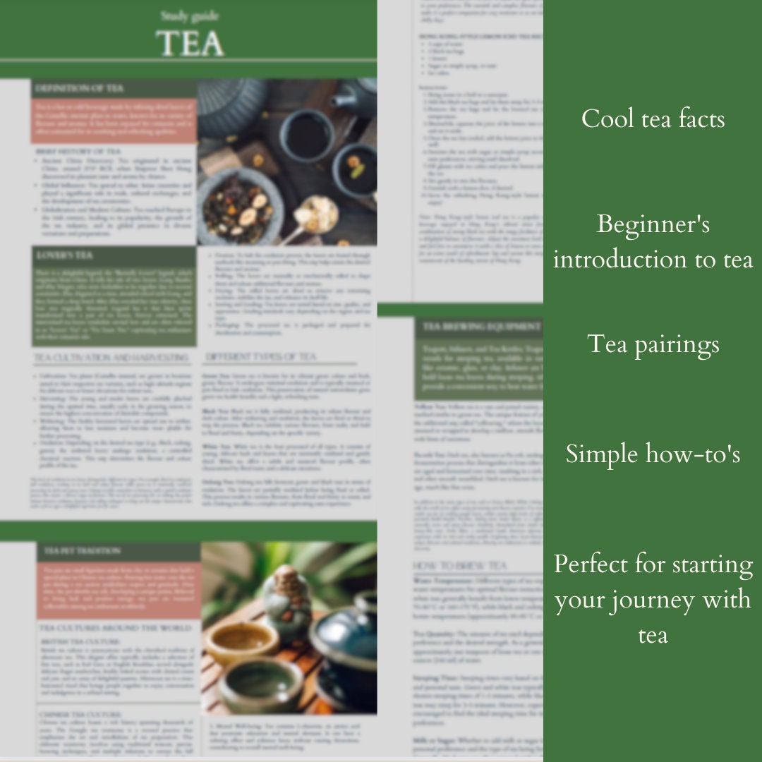 Tea Enthusiast's Guide: Complete Tea Bundle | Beginner's Guide to Tea ...
