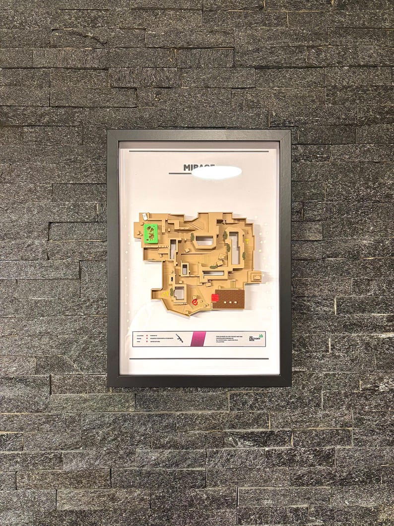 3D Printed DIY Gaming Map “mirage” Inspired by “counter Strike” - Etsy