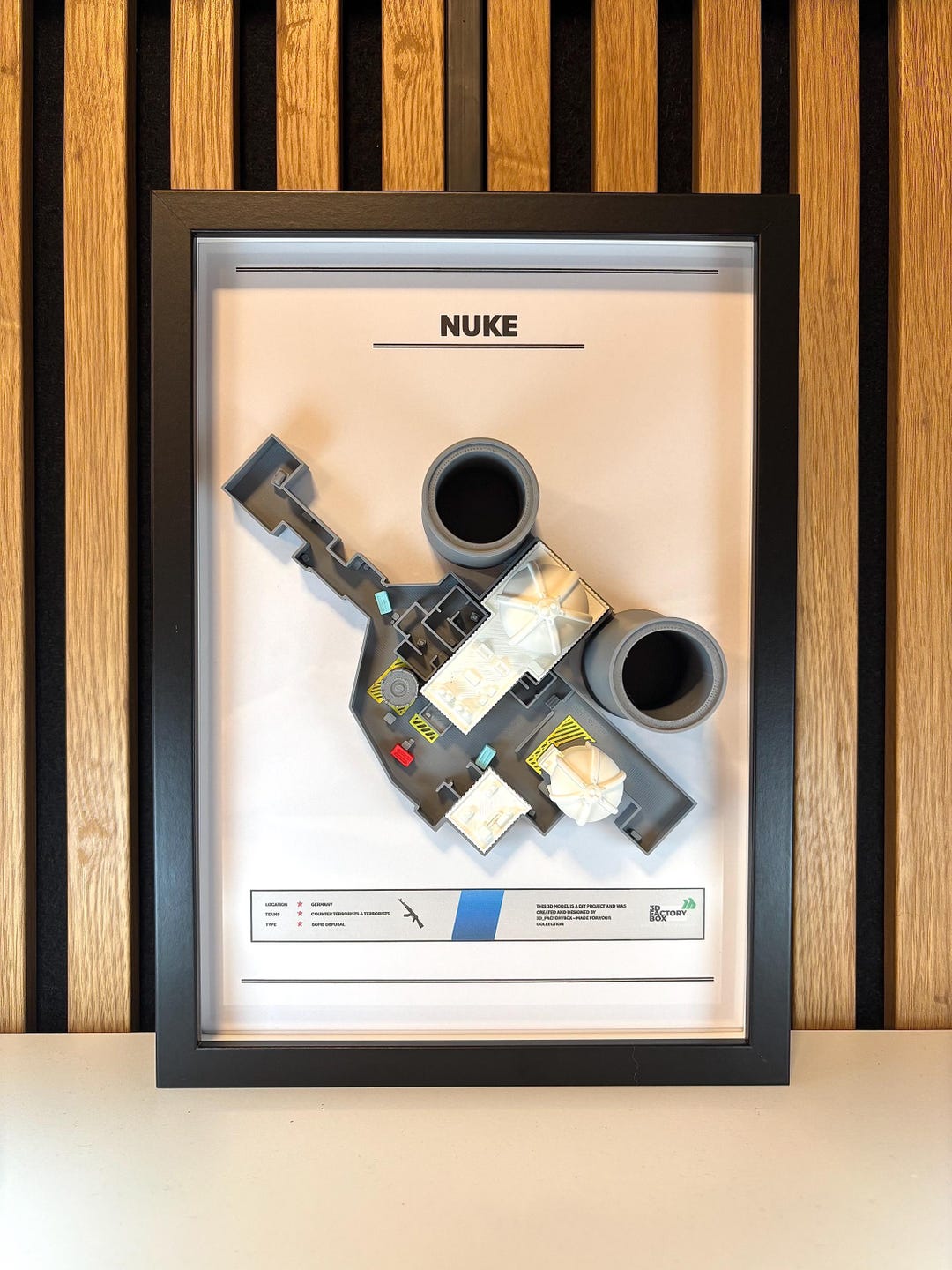 3D Printed DIY Gaming Map „nuke“ Inspired by „counter Strike“ - Etsy