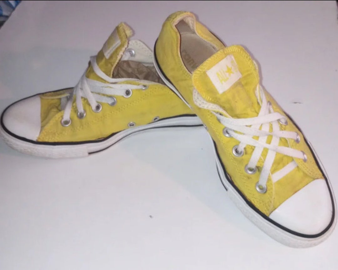 Converse CTAS Low Unisex Yellow Running Shoes Men 7 Women's 9, 102998F ...