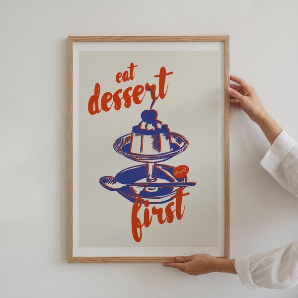 Eat Dessert First - Etsy