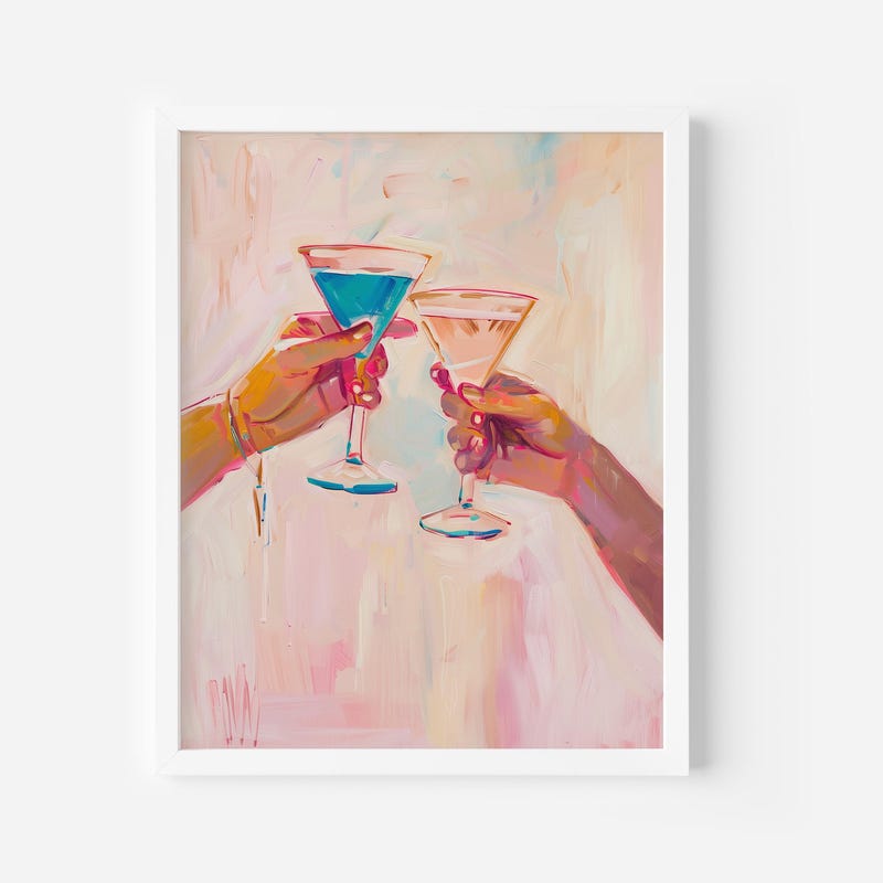 Cheers Painting - Etsy