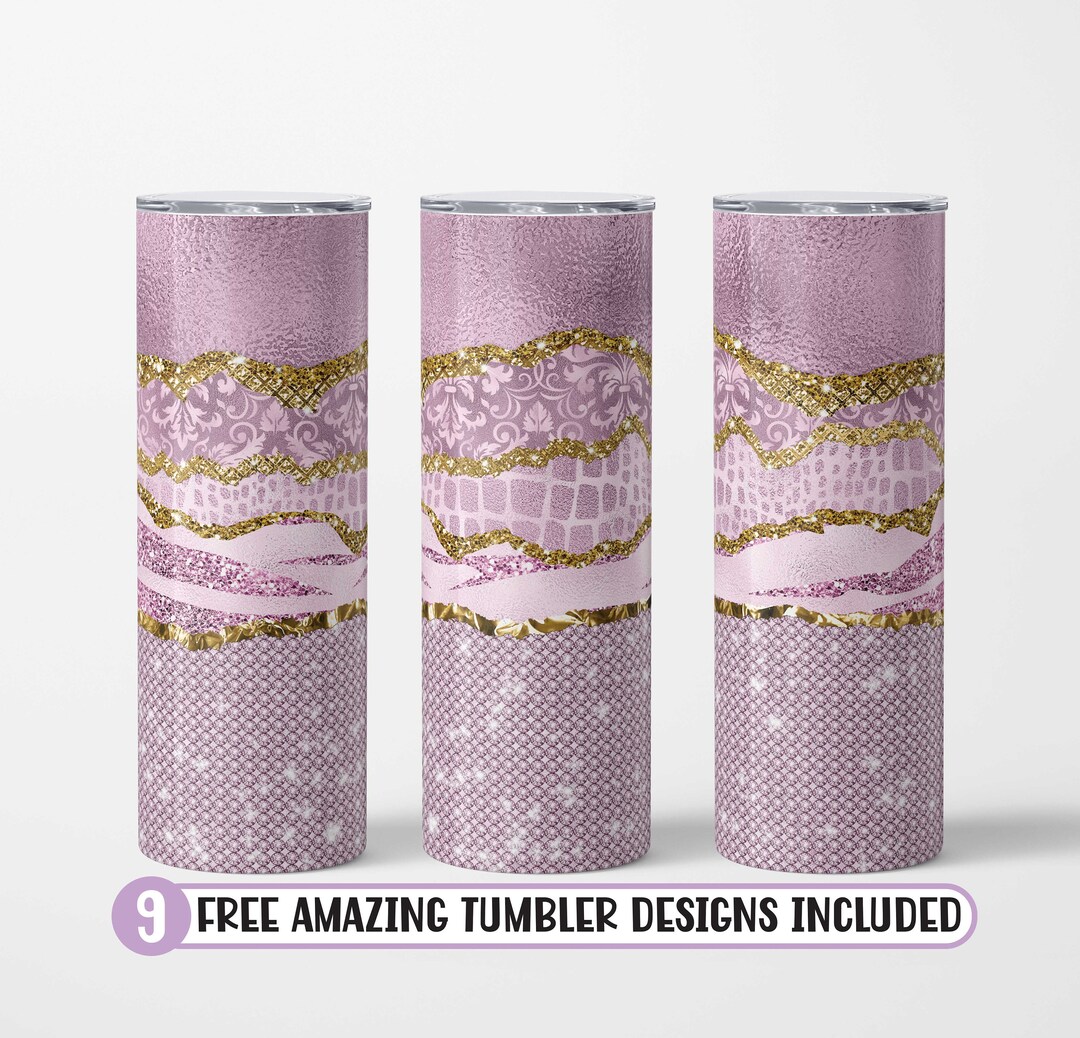Sparkling Pink Glitter Tumbler Wrap, Pink Sublimation Design, 20oz ...
