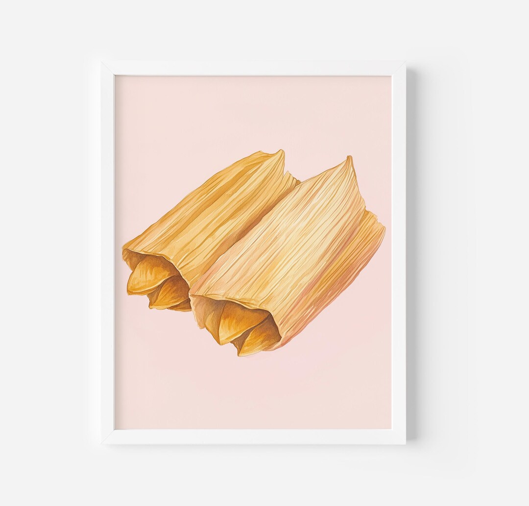 Tamales Art Print: Trendy Mexican Food Kitchen Decor (digital Download ...