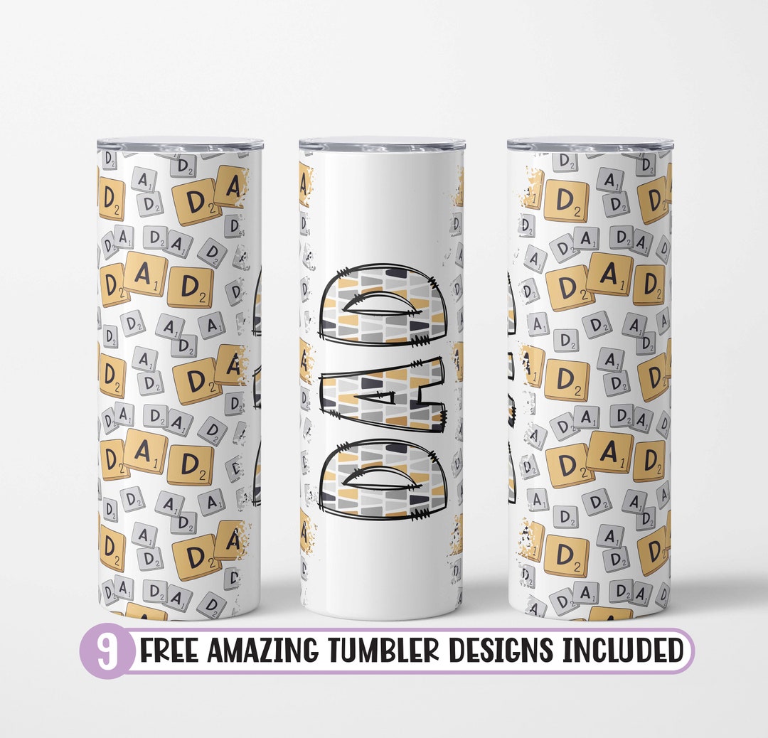 Dad 20oz Tumbler Wrap, Fathers Day Sublimation Designs PNG, Dad Tumbler ...