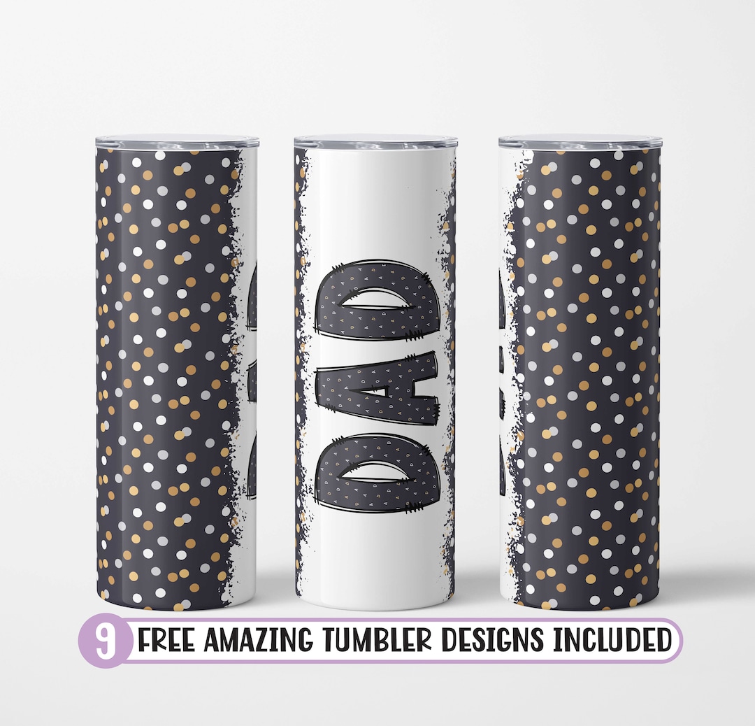 Dad Tumbler Wrap, Seamless Tumbler for Dad, 20oz Tumbler Design ...