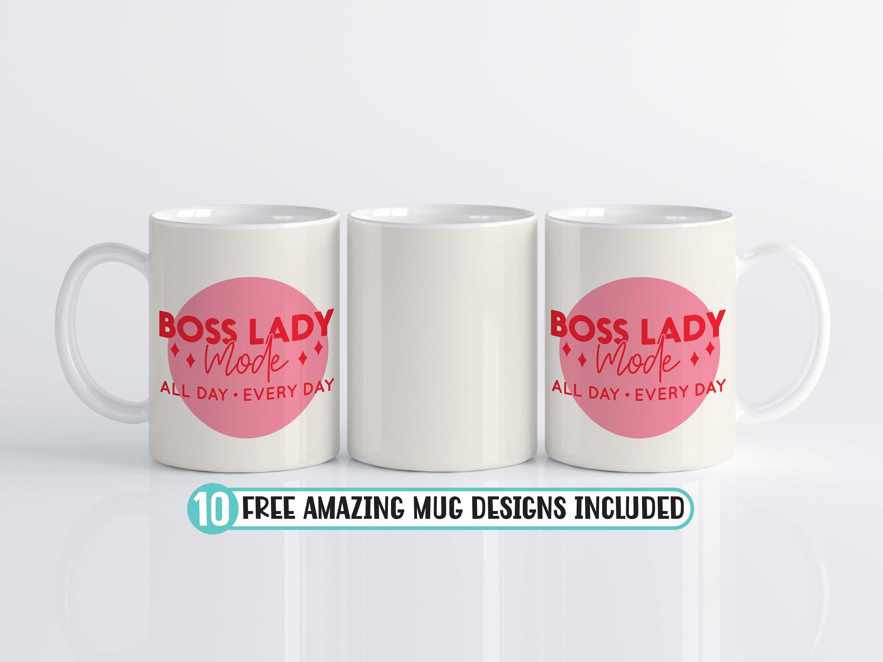 Boss Lady Coffee Mug Girl Boss Mug Wrap Sublimation Mug Wrap - Etsy