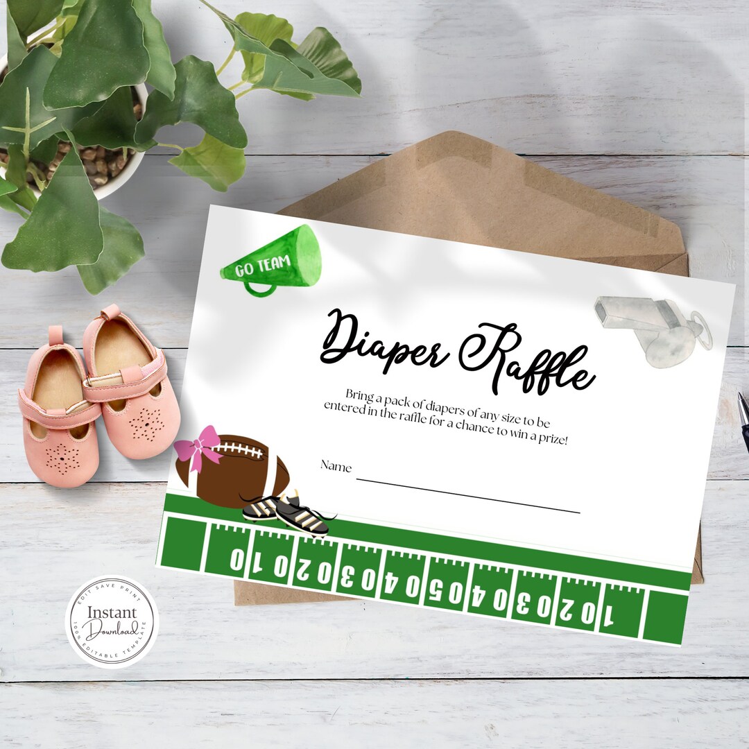 Diaper Raffle Invitation, Diaper Request Baby Shower, Pampers Insert ...