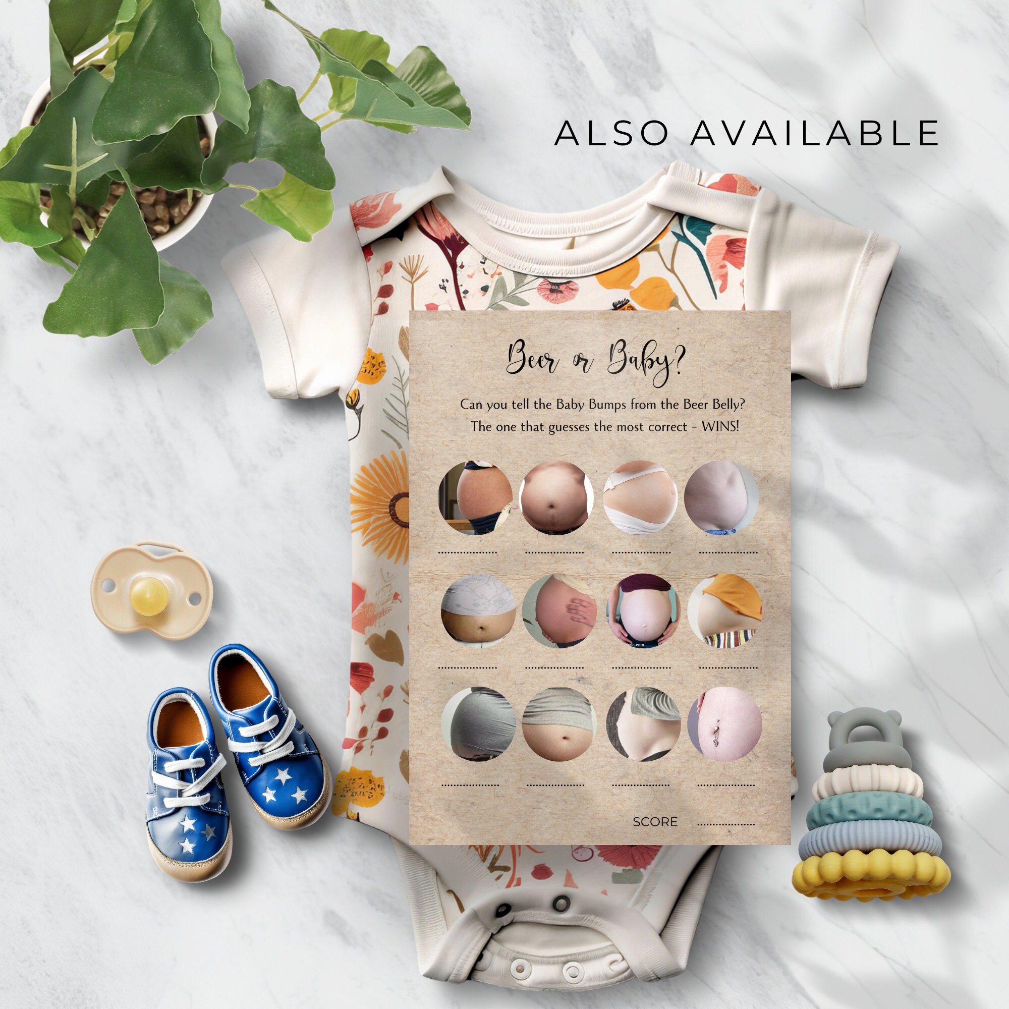 Fun Baby Shower Games, Printable, Labour or Horror Baby Shower Game ...